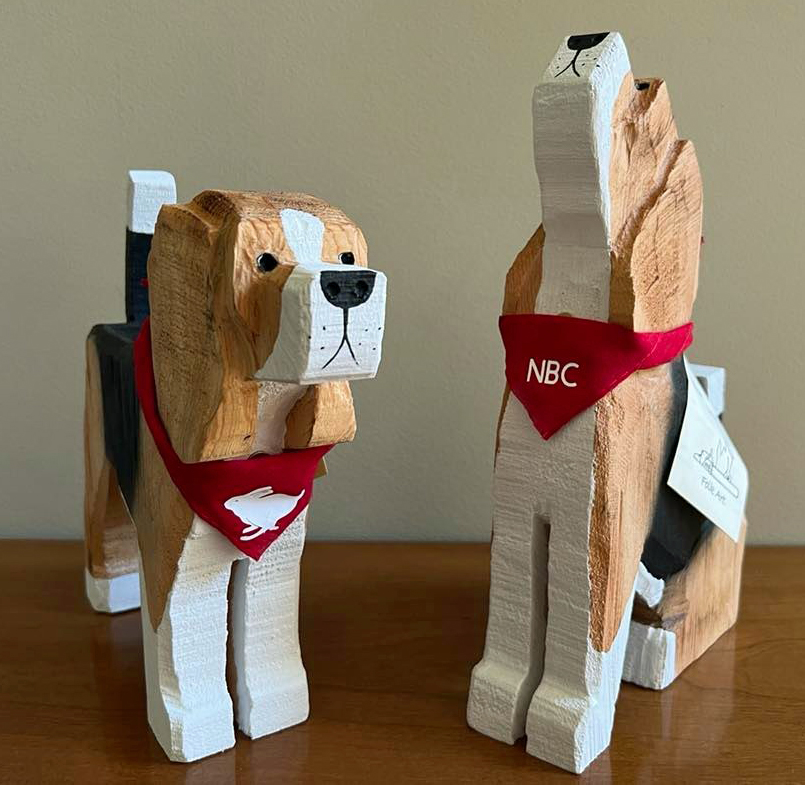 Carved Wooden Beagles - 3 tickets - National Beagle Club Specialty